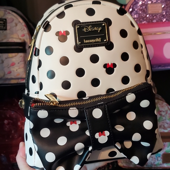 Loungefly | Bags | Loungefly Minnie Polka Dot Mini Backpack | Poshmark